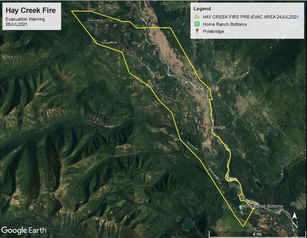 Expansion of evacuation warning issued for the Hay Creek Fire – NFLA